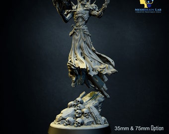 Male Necromancer Horror Miniature Fairytale 28mm - Etsy