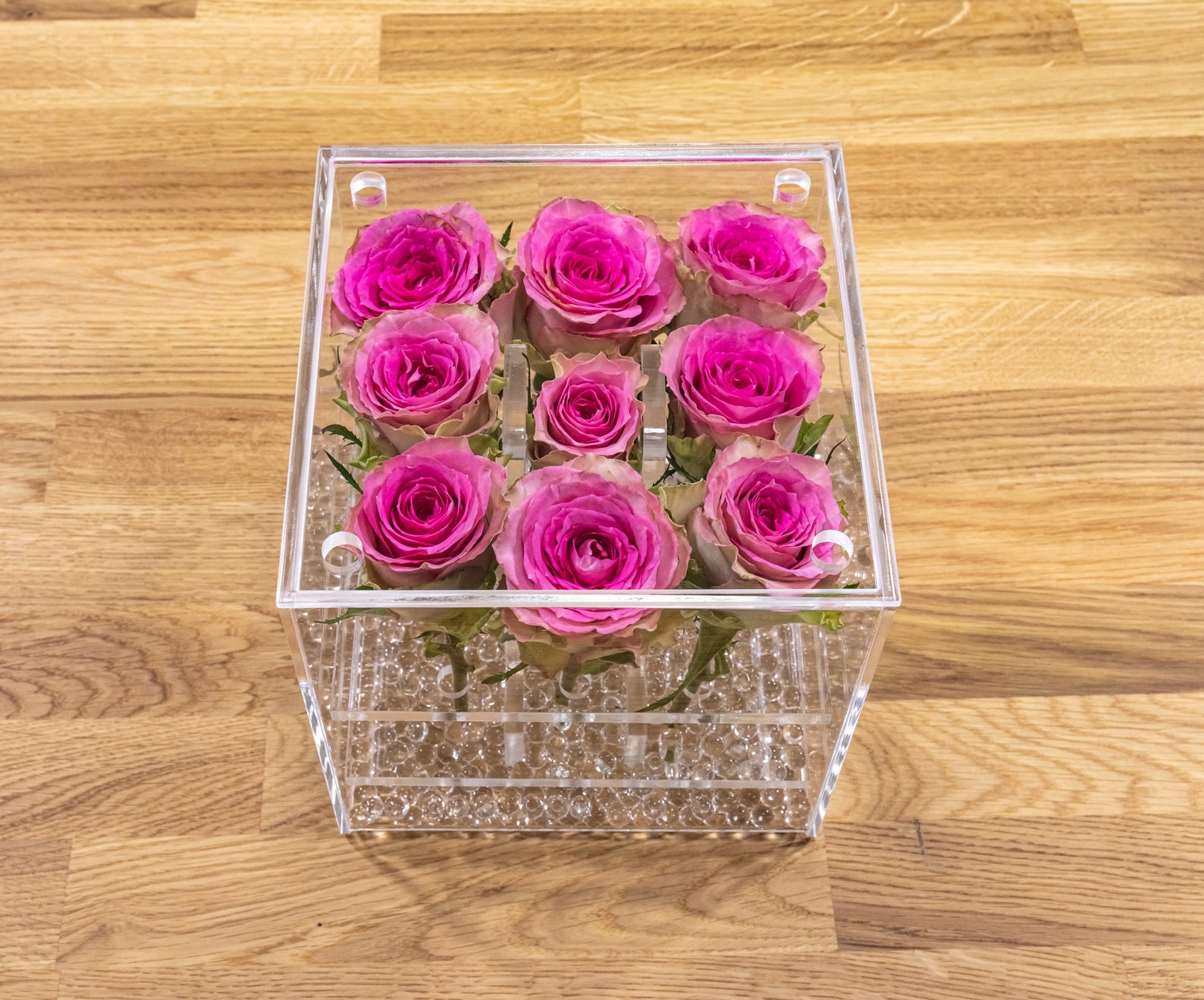 Acrylic Wedding Acriflowerbox – 9 Flowers Acrylic Box – Modern Lucite ...