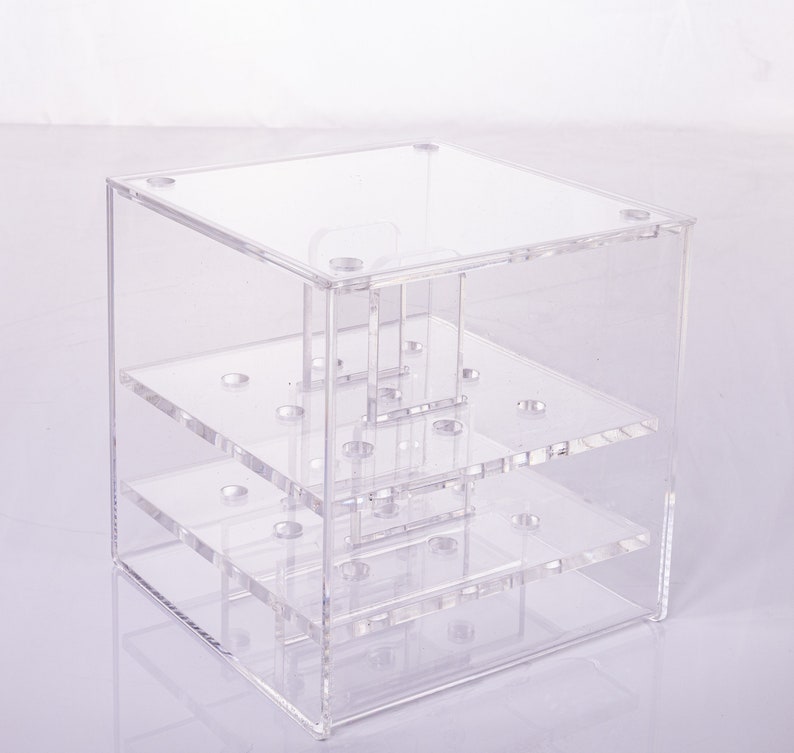 Acrylic Flower Box – Modern Lucite Vase, Wedding Centerpiece - Etsy