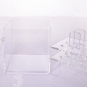 Acrylic Flower Box – Modern Lucite Vase, Wedding Centerpiece - Etsy