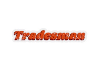 Tradesman Sticker - Etsy