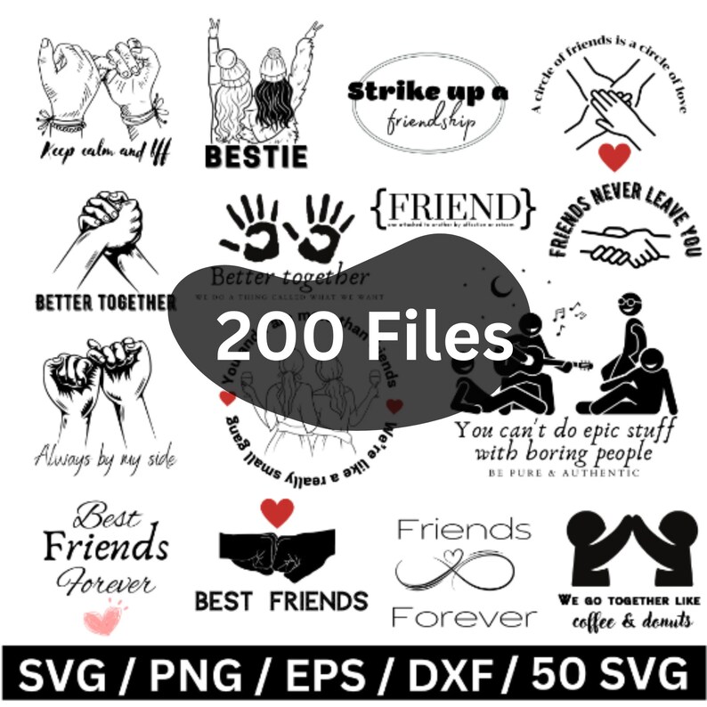 Best Friends Svg Friends Svg Best Friend Svg Smiling - Etsy