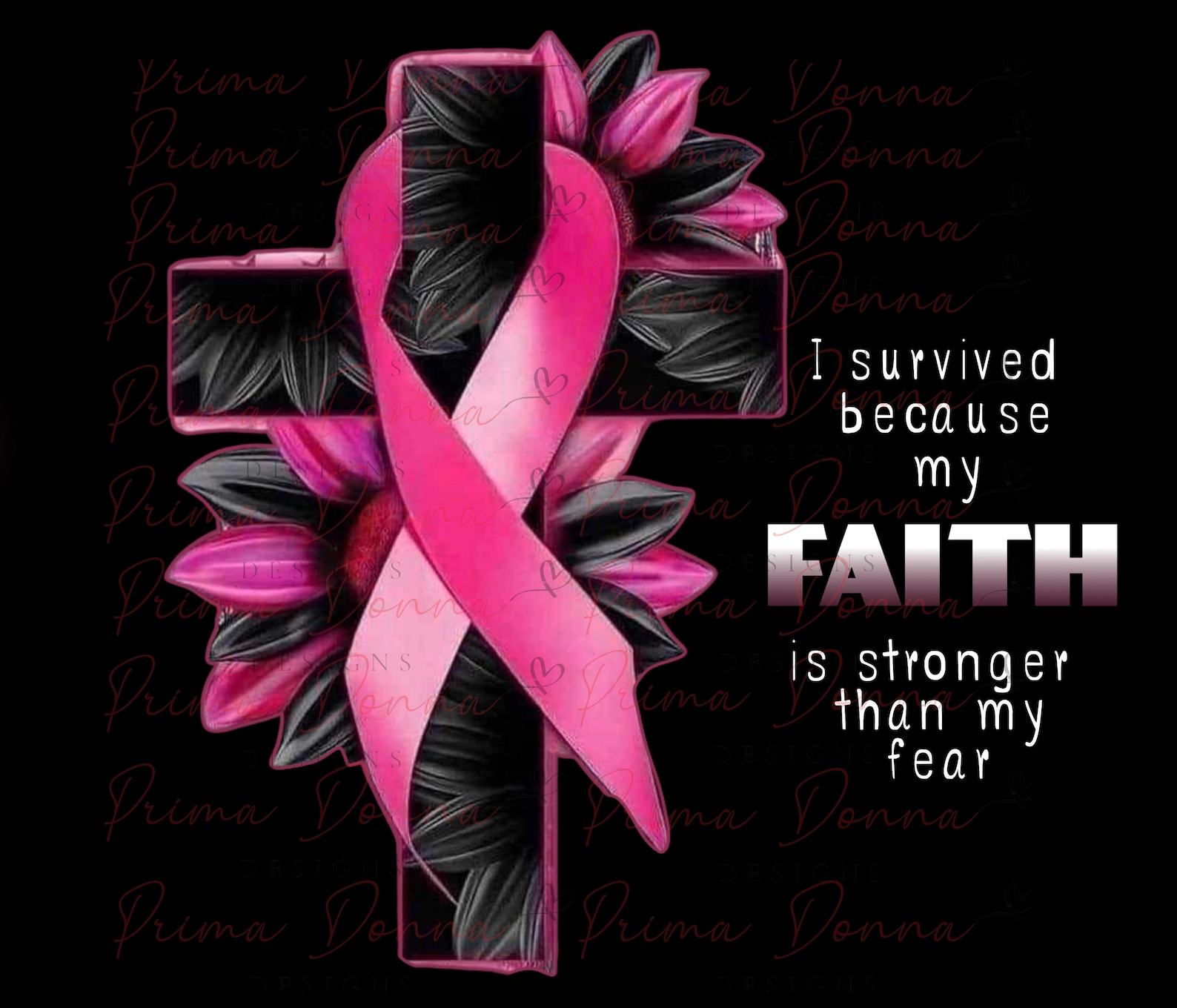 I Survived Because My Faith is Stronger Than My Fear. Breast Cancer ...