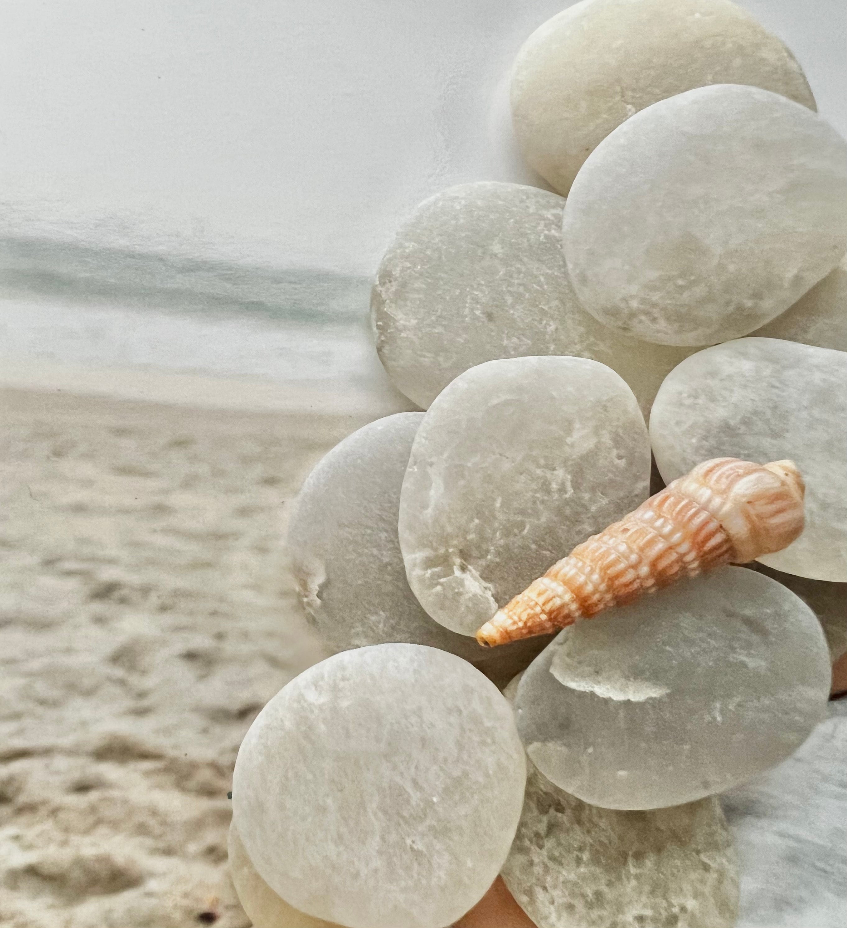 Quartz Beach Stones | Smooth Mineral Stones | Ocean Quartz Stones | 1 ...