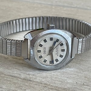 Elegant 1960 Vintage German 15 Jewels Ladies Wristwatch Osco Silver ...