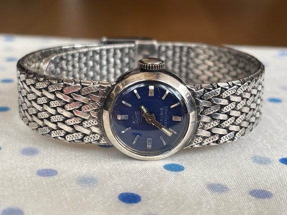 Stunning 1960 Vintage Swiss ladies watch Luz silver c… - Gem