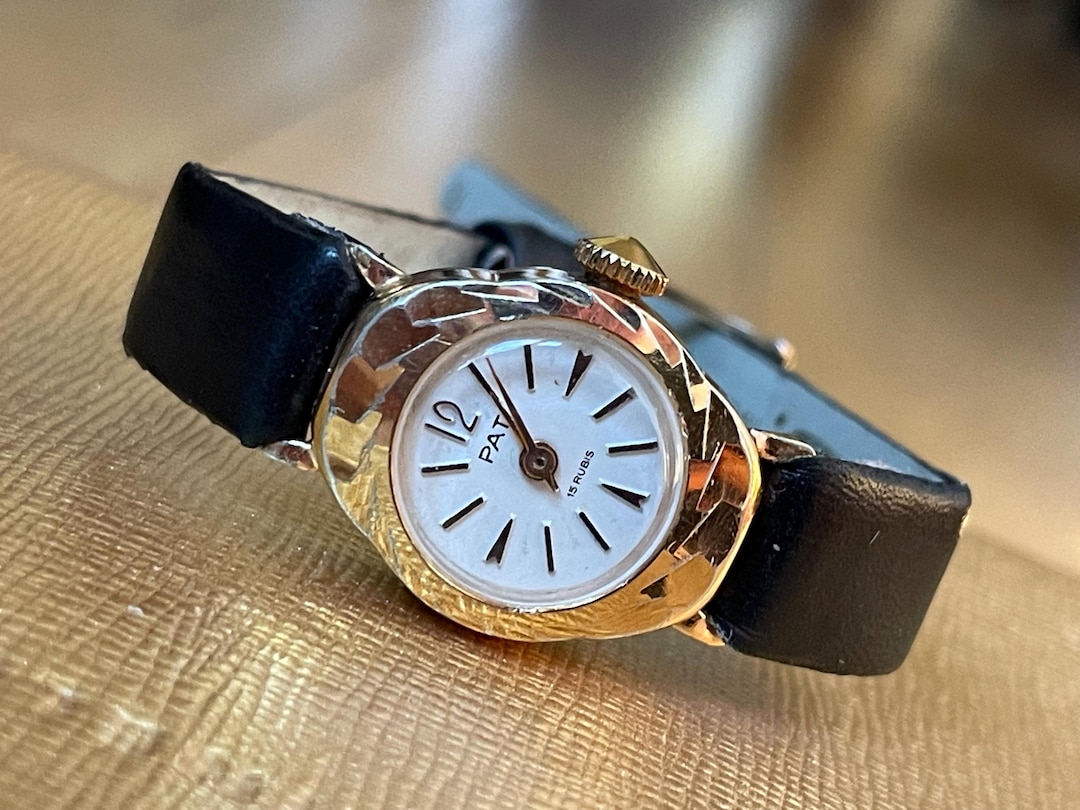Elegant 1960’s Vintage Swiss Ladies Dress Watch Pat Golden Color, Swiss ...