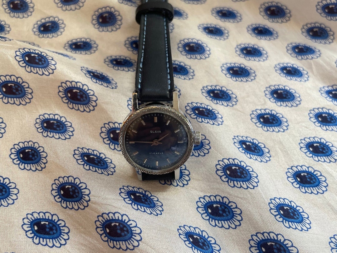 Vintage 1970's USSR Small Ladies' Wristwatch Slava, Vintage Soviet ...