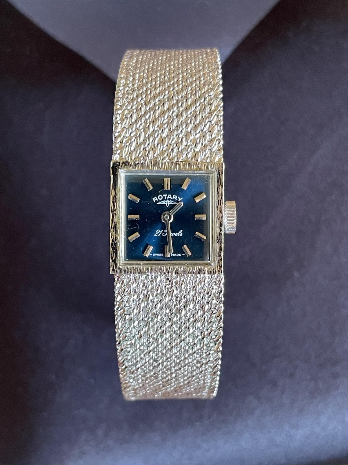 Elegant 1960 Vintage Swiss Ladies Dress Wristwatch Rorary Silver Color ...