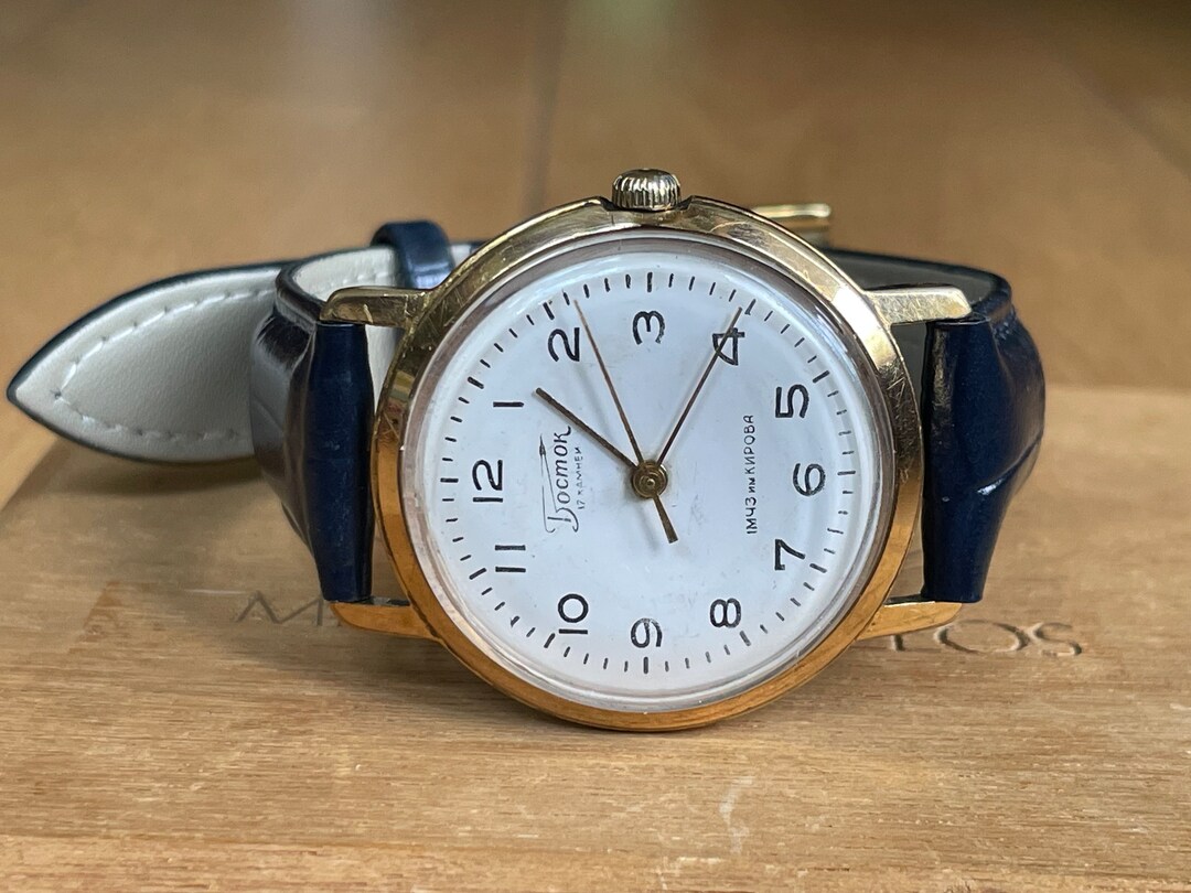 Rare 1950's Soviet Vintage Men's Wristwatch Vostok 17 Jewels, Vintage ...