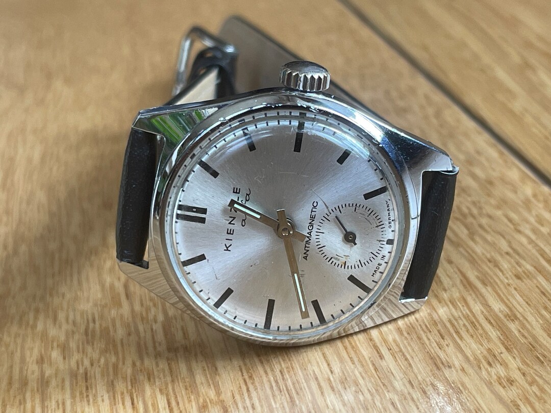 1960 German Vintage Mechanical Men's Wristwatch Kienzle Alfa Silver Color Case 30 Mm, Men's ...