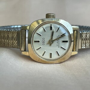 Elegant 1960 Vintage German 17 Jewels Ladies Wristwatch Osco Golden ...