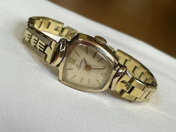 Chic 1960 vintage Swiss gold plated ladies dress wris… - Gem