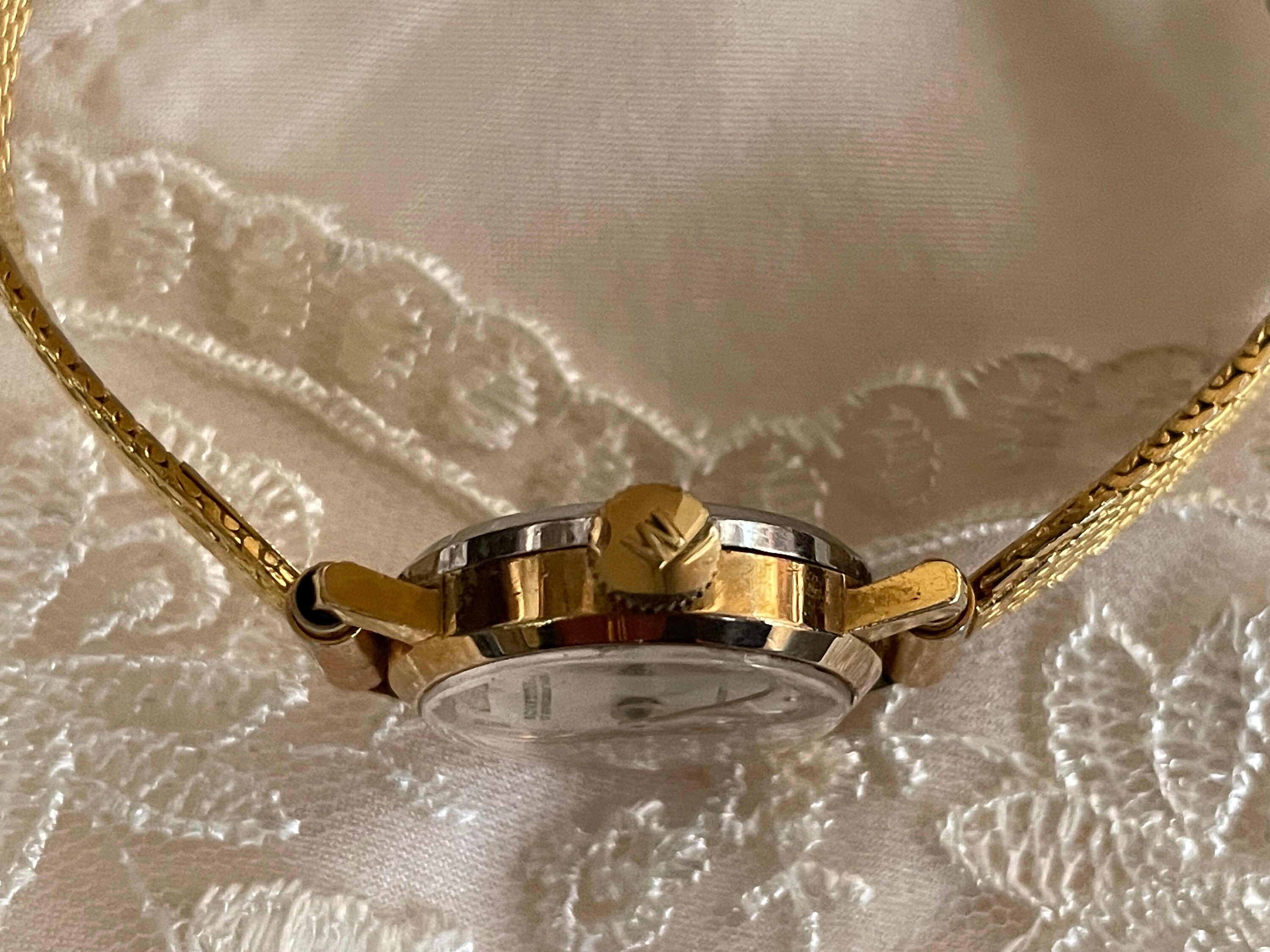 Stunning 1960 Vintage Swiss Ladies Wristwatch Ronet Golden Color Case ...