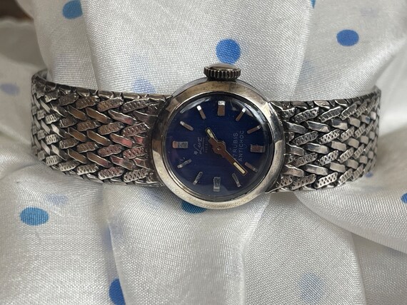 Stunning 1960 Vintage Swiss ladies watch Luz silver c… - Gem