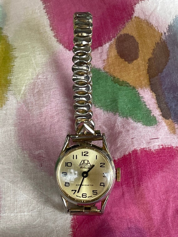 Stunning 1960 Vintage Swiss ladies wristwatch Gisa go… - Gem