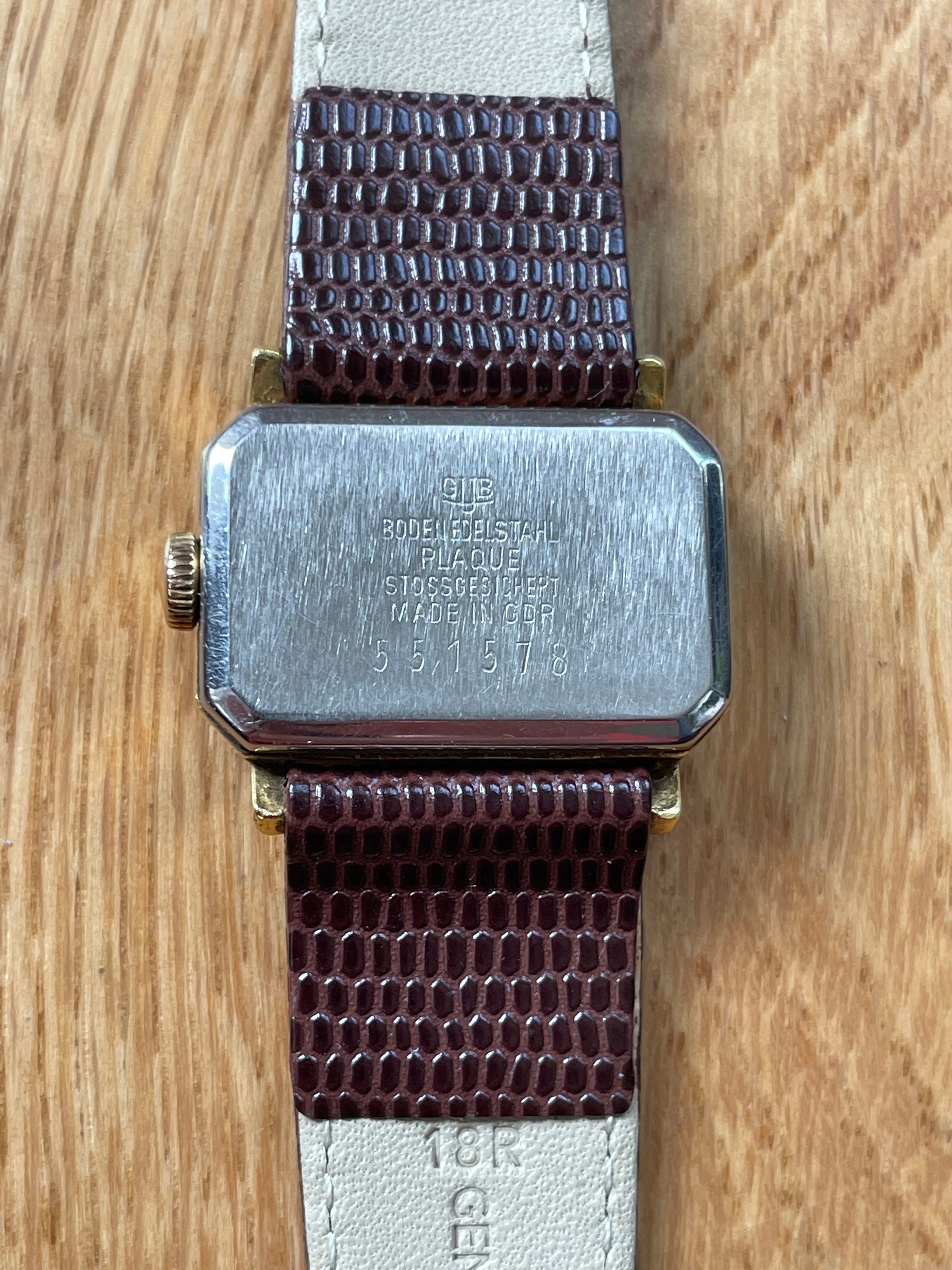 Chic 1960 Vintage German Gold Plated Ladies Wristwatch Glashutte ...
