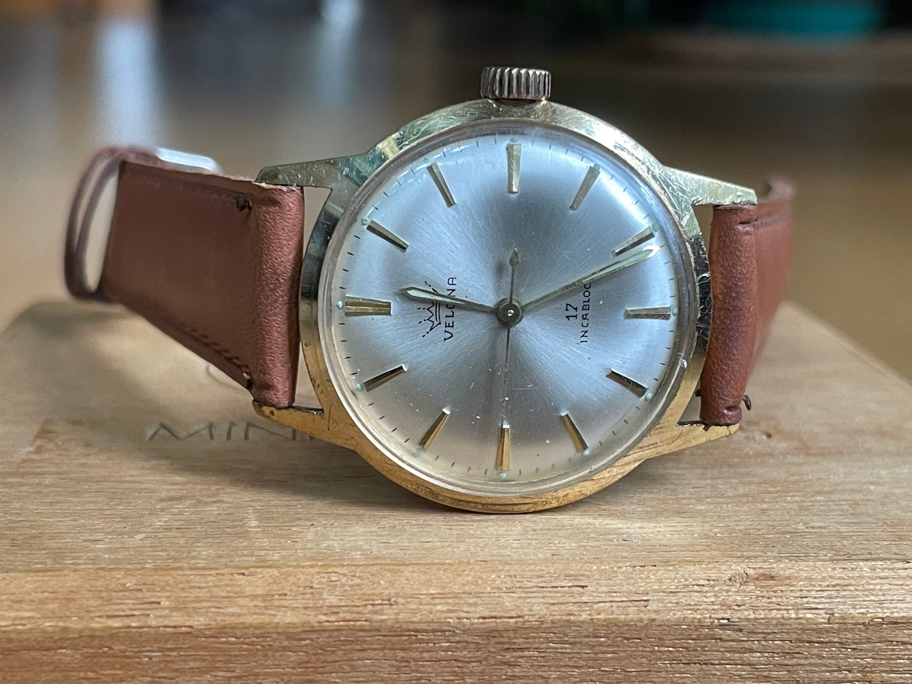 1960s Swiss Vintage Mechanical Men's Wristwatch Velona - Etsy