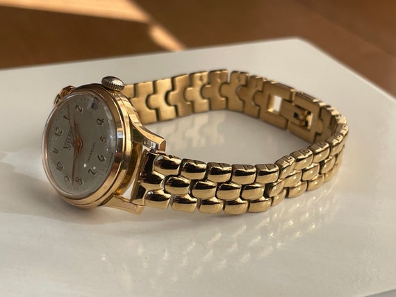 Chic 1960 vintage Swiss ladies wristwatch Villard gol… - Gem