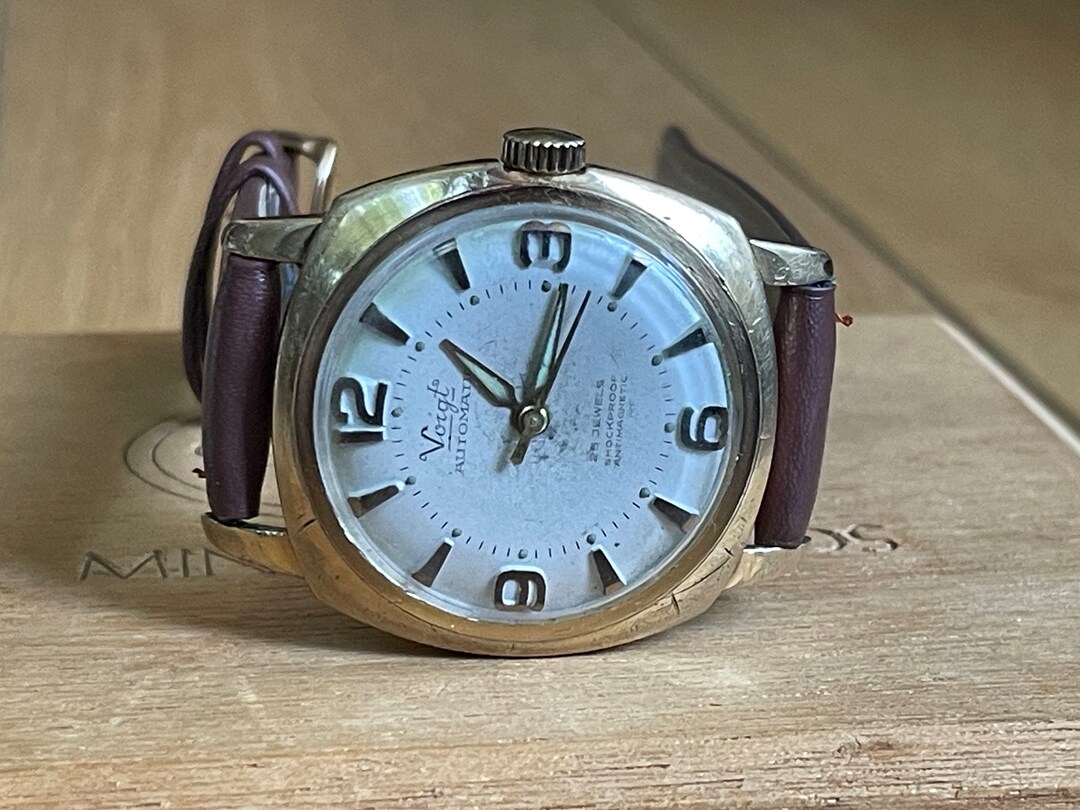 1960s Swiss Vintage Mechanical Men's Wristwatch Voigt - Etsy