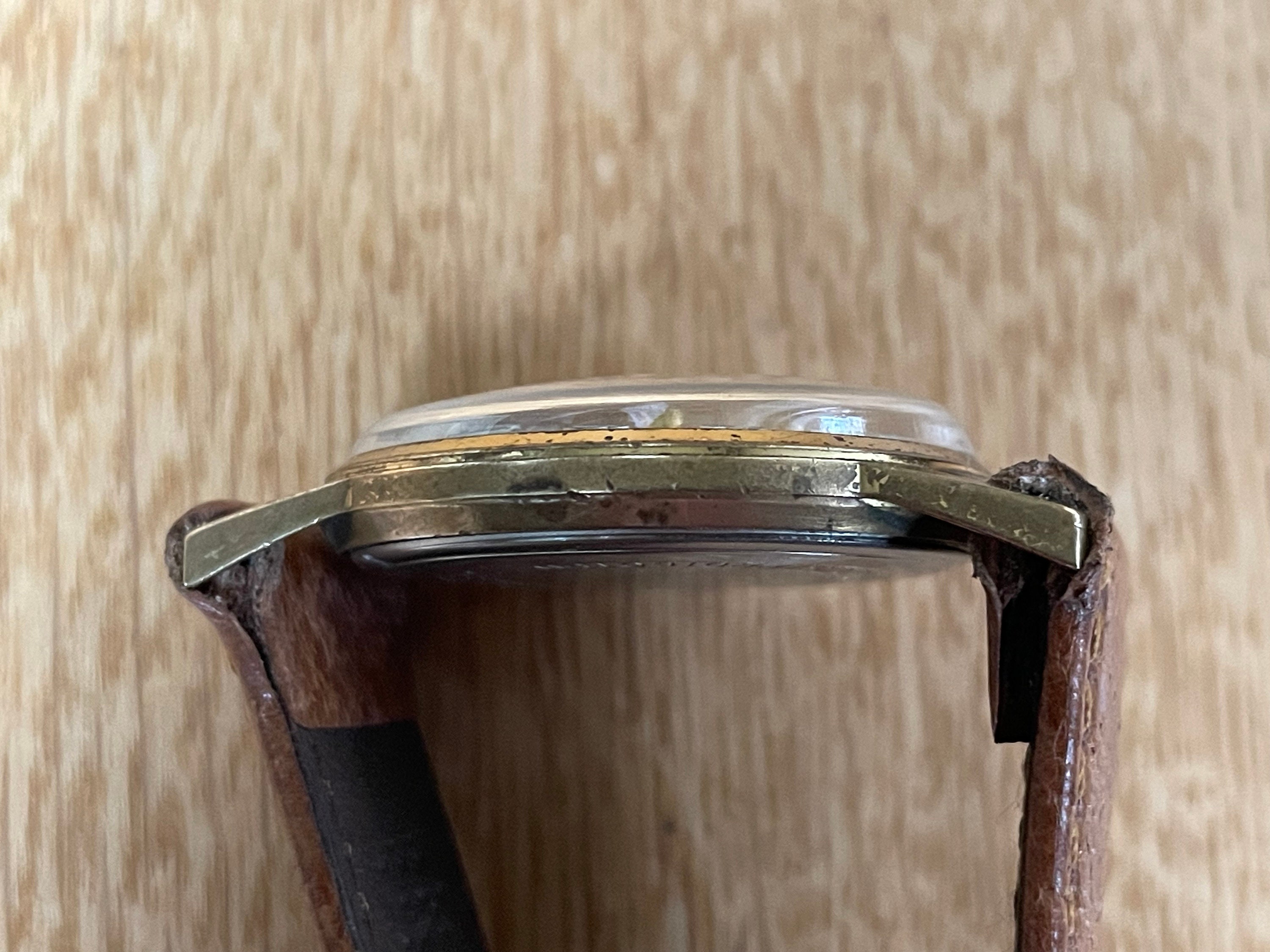 1960 German Vintage Mechanical Men's Wristwatch Osco 15 Jewels Golden ...