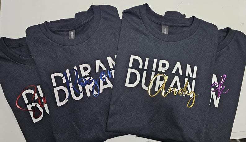Duran Duran Inspired LONG SLEEVE Custom Shirt With Member Name - Etsy