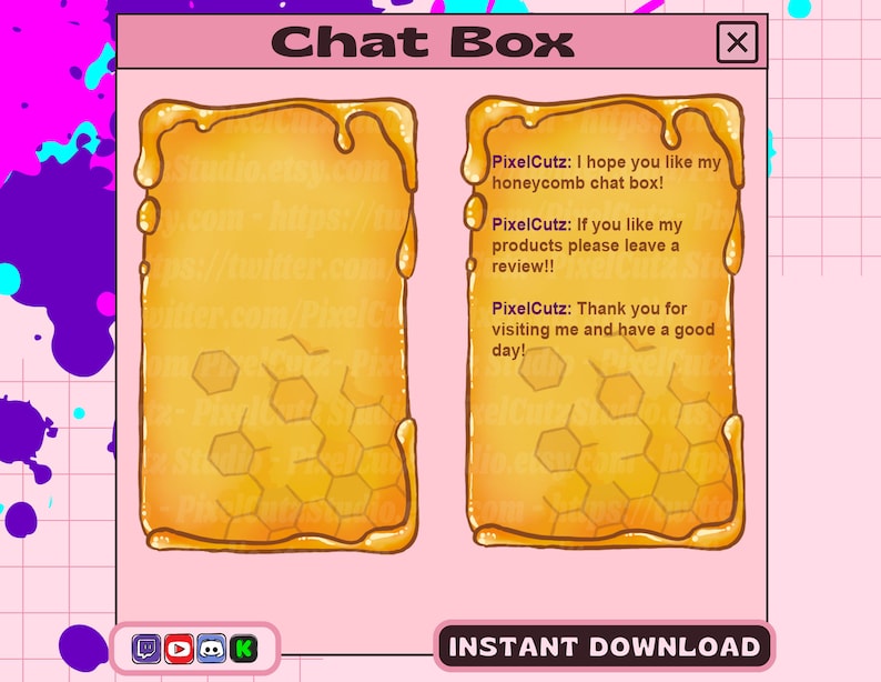 Full Honeycomb Stream Package, Honey Bee Emotes, Honeycomb Badges ...