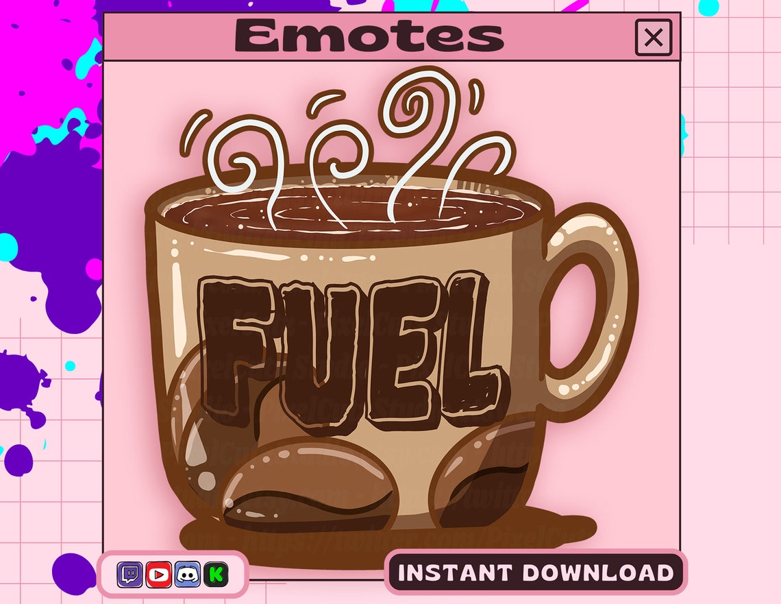 Cute and Cozy Coffee Time Emotes for Twitch, Discord, Kick, and Youtube ...