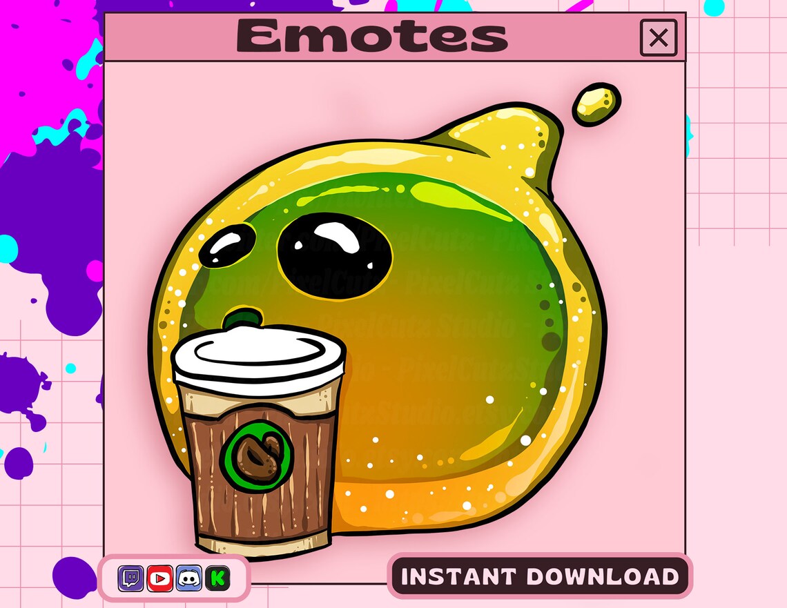 Cute Slime Emotes for Twitch, Kick, Youtube, and Discord - Etsy