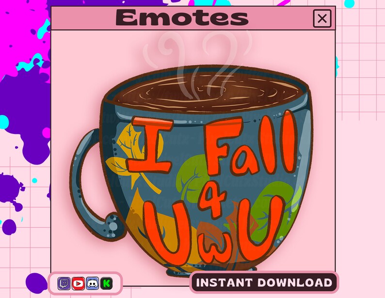 Autumn Coffee Cup Emotes for Twitch, Kick, Youtube, and Discord - Etsy