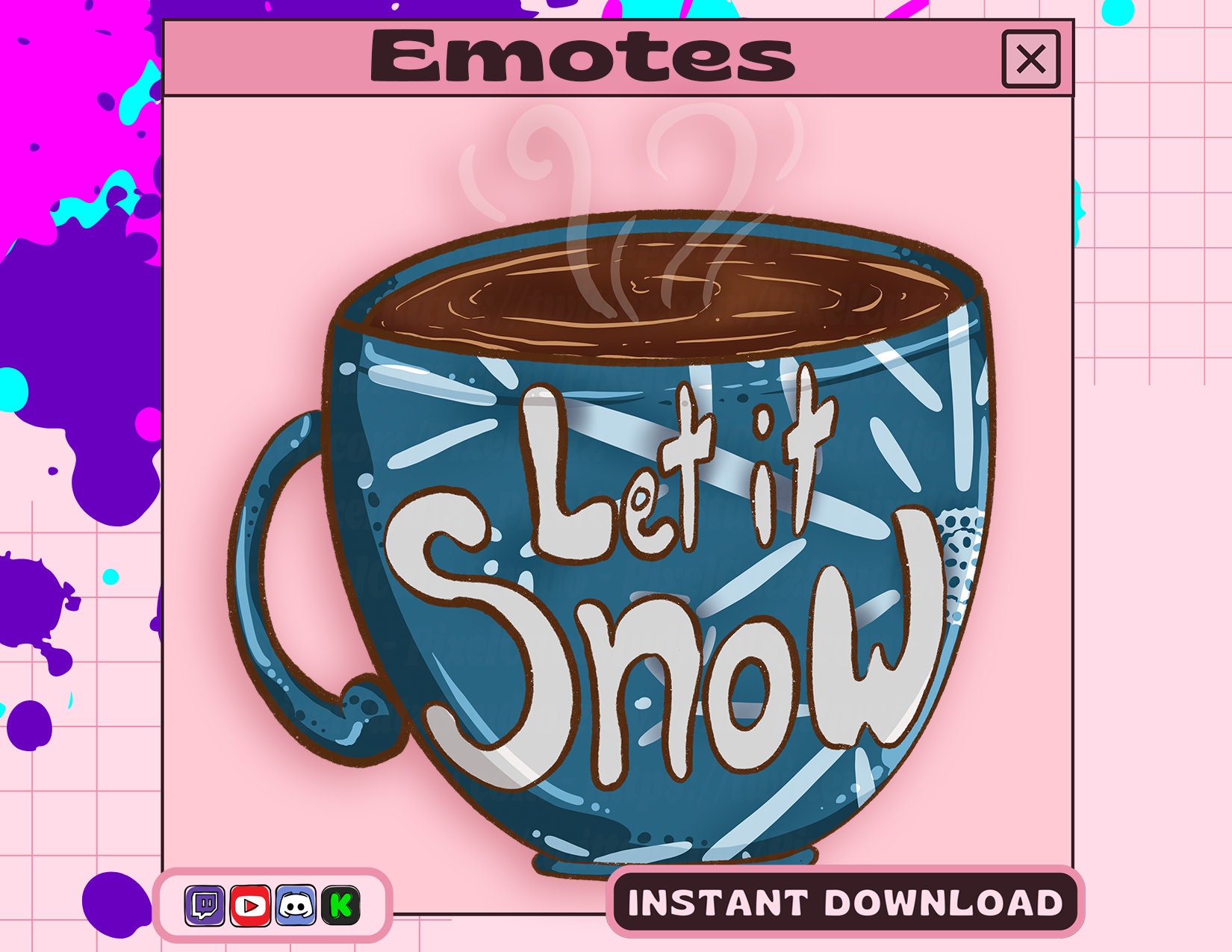 Christmas Coffee Cup Emotes for Twitch, Kick, Youtube, and Discord - Etsy