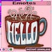 Cute and Cozy Coffee Time Emotes for Twitch, Discord, Kick, and Youtube ...