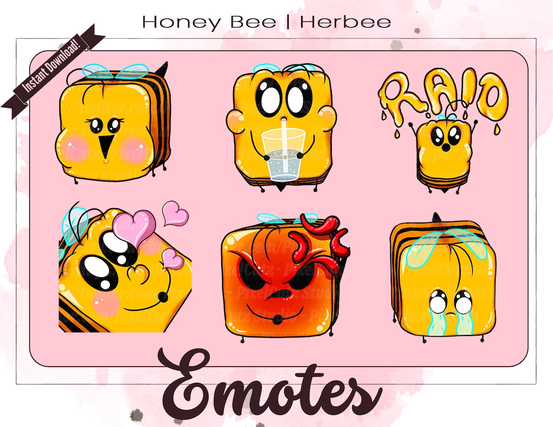 Honey Bee Emote Twitch Emote Discord Emote Youtube Emote - Etsy Canada