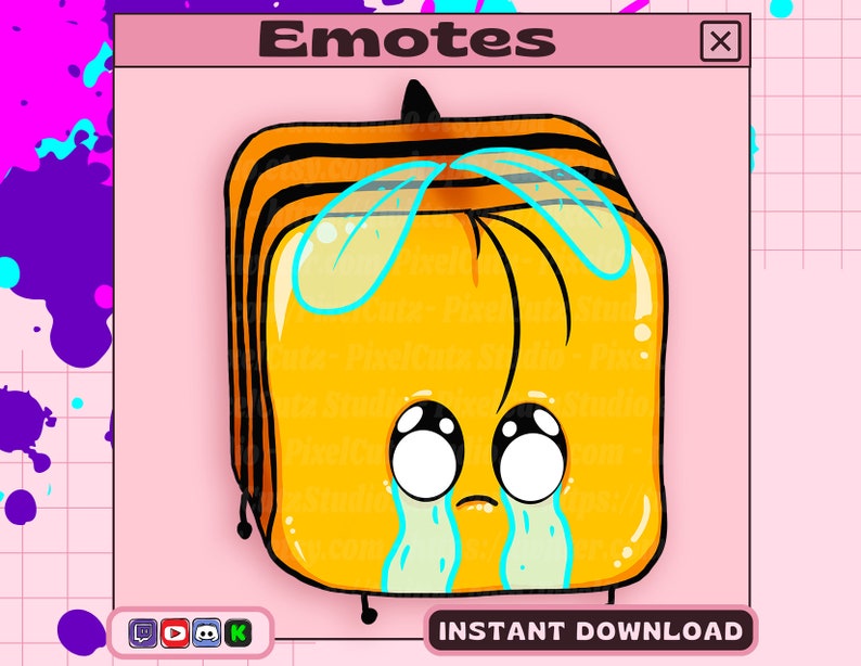 Honey Bee Emote, Twitch Emote, Discord Emote, Youtube Emote, Cute Honey ...