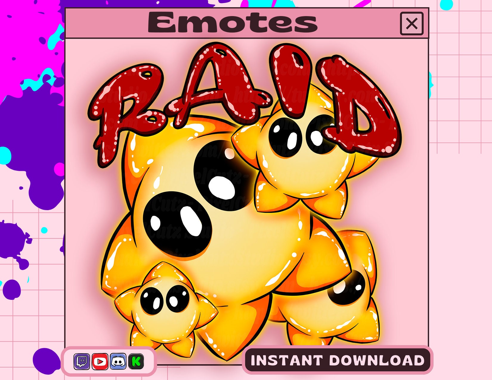 Celestial Twitch Emote Pack star Discord Emote twitch Streamer Emotes ...