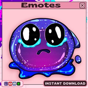 Cute Slime Emotes for Twitch, Kick, Youtube, and Discord - Etsy