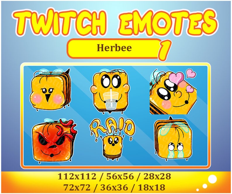 Honey Bee Emote Twitch Emote Discord Emote Youtube Emote - Etsy
