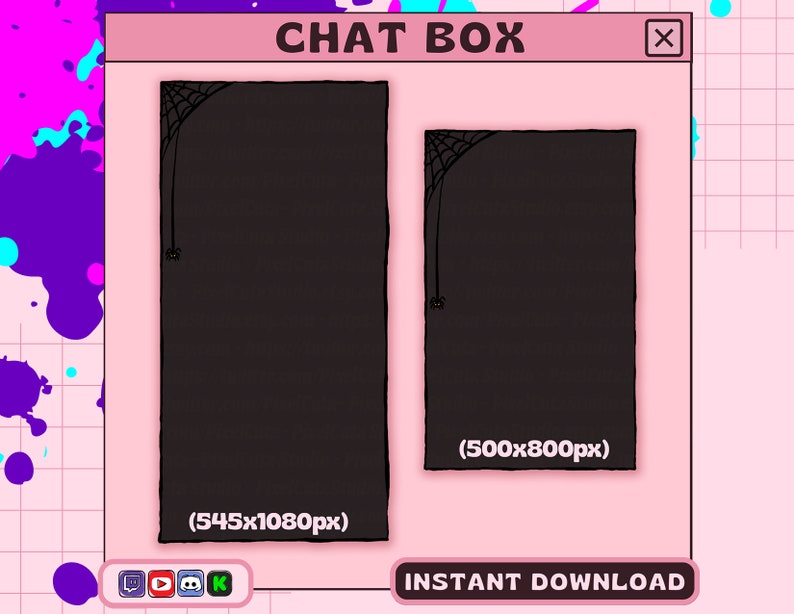 Halloween Chat Box's for Twitch, Kick, Youtube, and Discord - Etsy