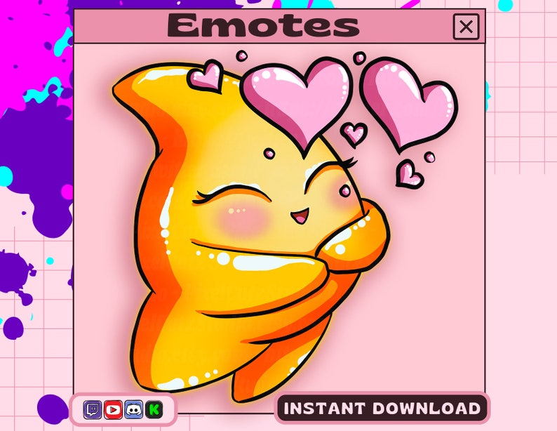 Pack d'émotes Twitch céleste Emote Discord étoile Emotes de streamer ...