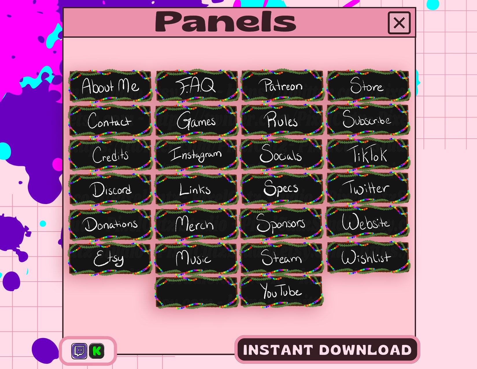 Winter Wonderland Streamer Overlay Package: Animated Winter - Etsy