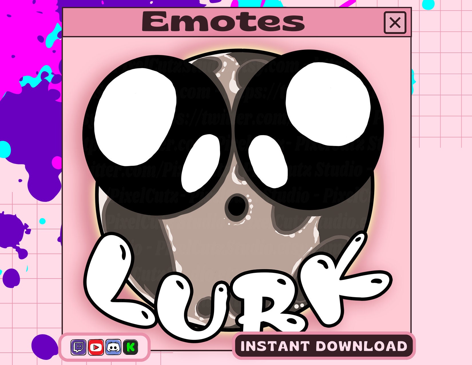 Celestial Moon Twitch Emotes: Expressive Lunar Designs for Twitch ...