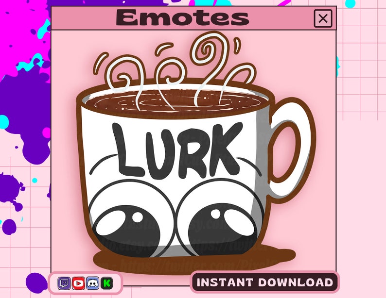 Cute and Cozy Coffee Time Emotes for Twitch, Discord, Kick, and Youtube ...