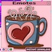 Cute and Cozy Coffee Time Emotes for Twitch, Discord, Kick, and Youtube ...
