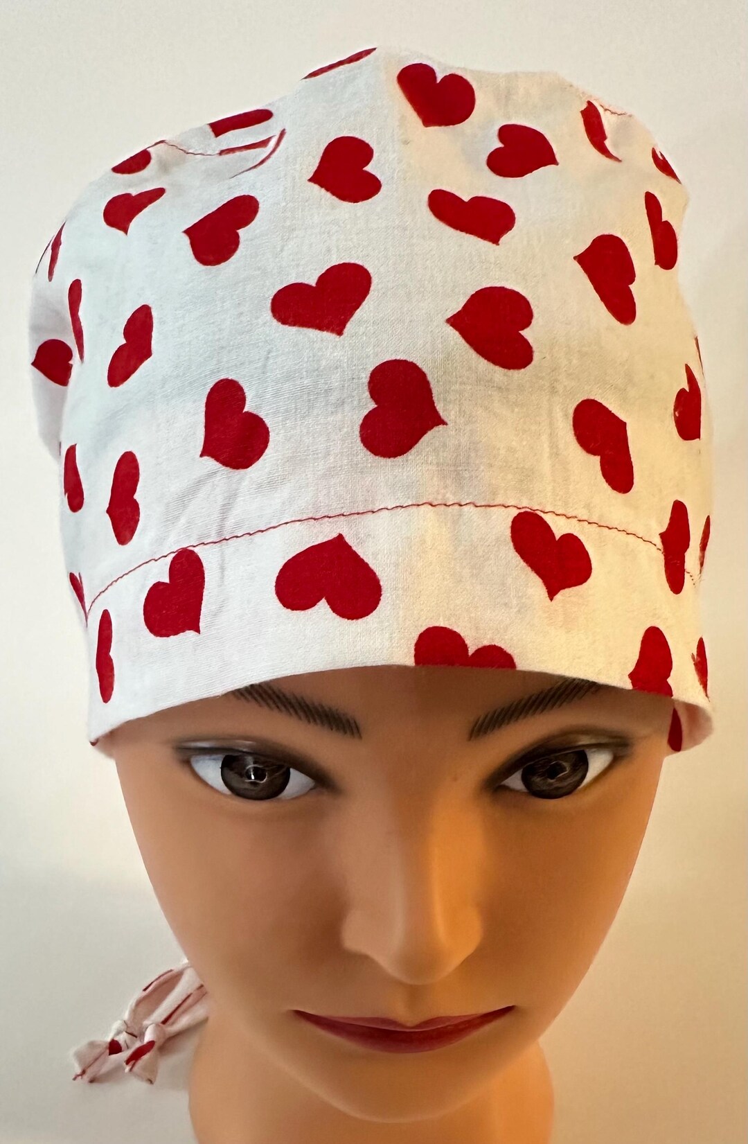 Surgical Scrub Cap. Valentine’s Day. Hearts. Completely Covers Hair. - Etsy