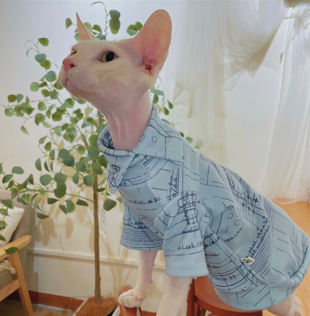 Sphynx Hairless Cats Clothes, Super Soft Kitten Pullover Sweatshirt ...