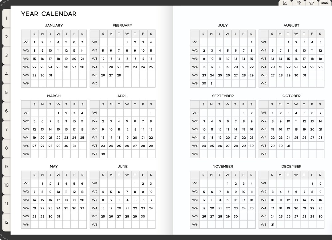 Easy to Edit, Downloadable Digital Calendar - Etsy