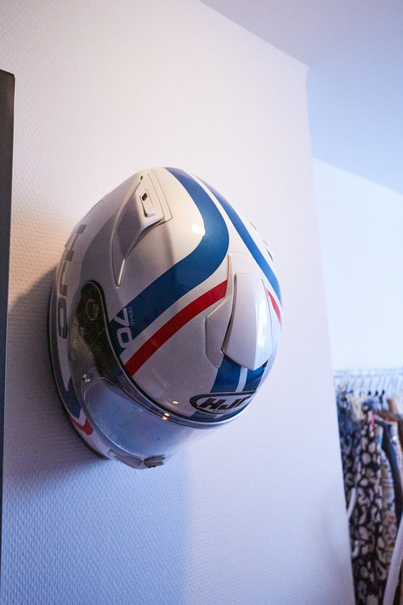 Wall-mounted Helmet Rack for Motorcycle and Bicycle Helmets - Etsy