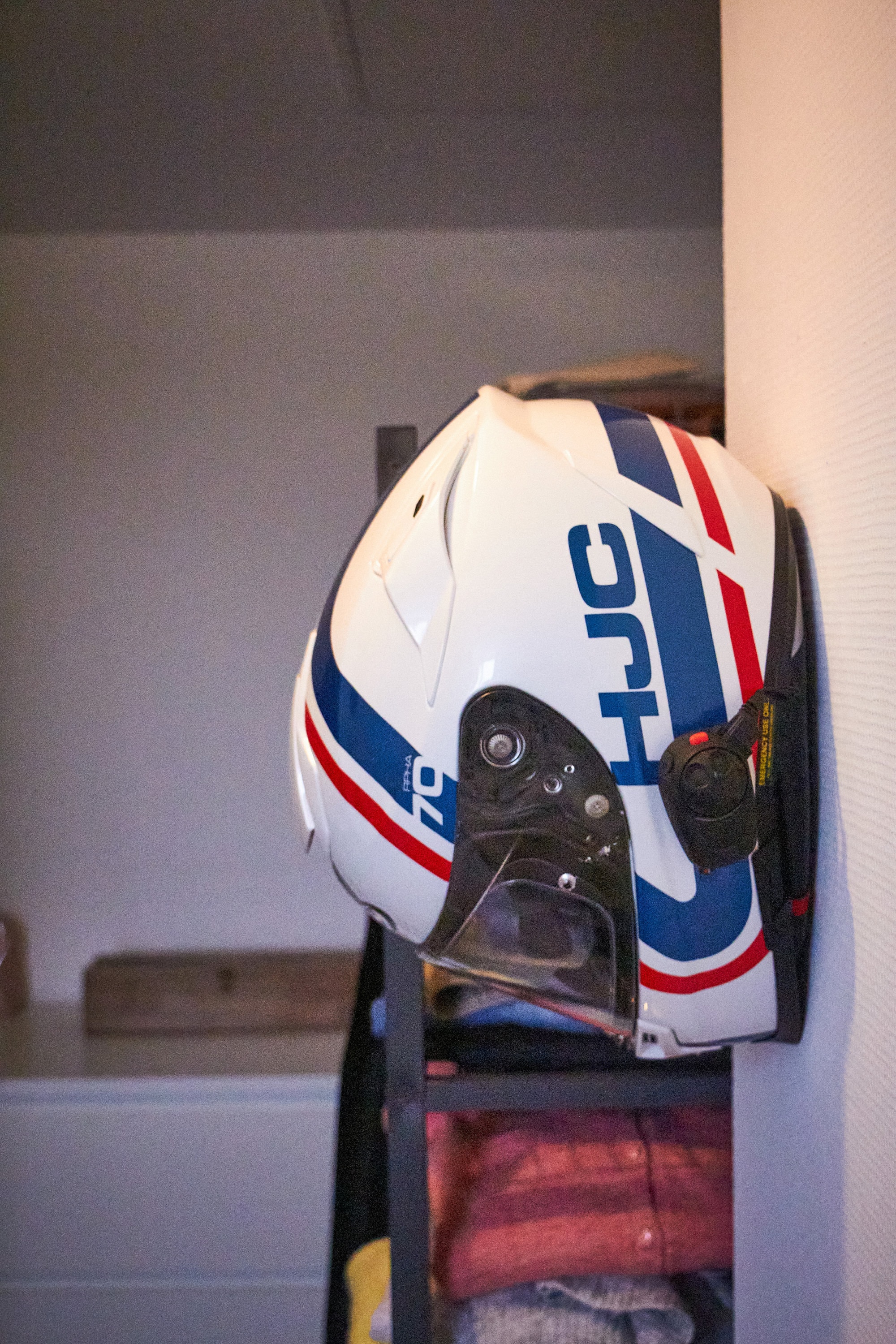 Wall-mounted Helmet Rack for Motorcycle and Bicycle Helmets - Etsy