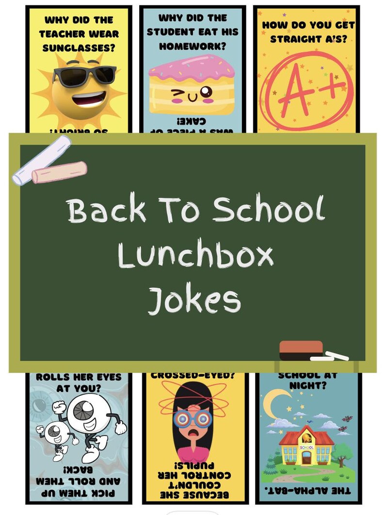 Back to School Lunchbox Jokes | Print at Home | Digital Download - Etsy