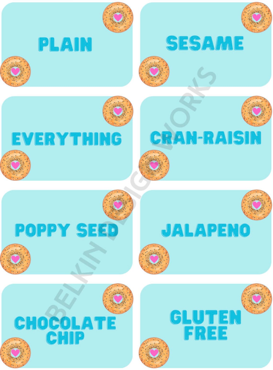Bagel Bar Printable Flyer Kit | Teacher Appreciation | Staff ...